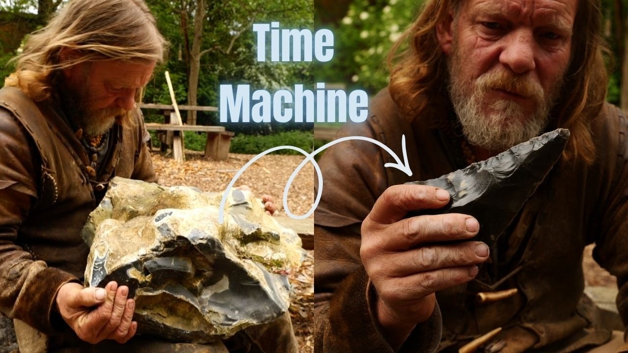Inside This Giant Flint Nodule Was a 350,000 Year Old Tool