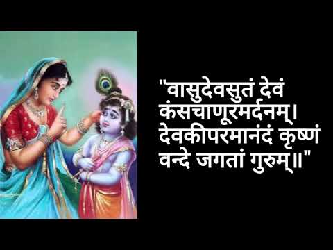 Vasudeva sutam devam song meaning explained by Nikhil in English