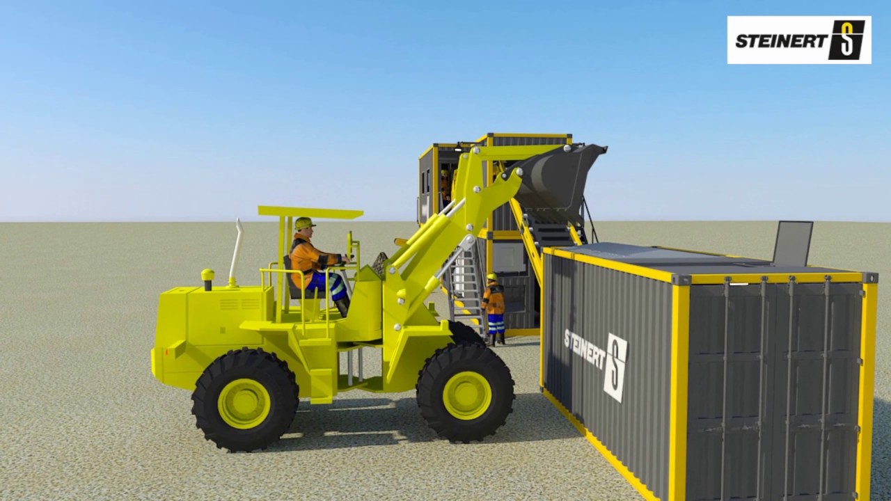Mobile and modular sensor-based sorting from STEINERT (animation)