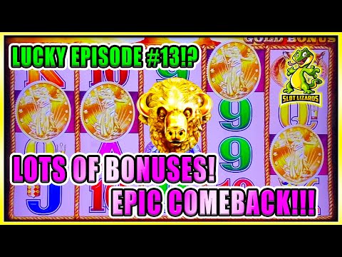 MEGA COMEBACK!!! 4 COIN $7.20 MAX BET Buffalo Gold Slot! Quest for 15 Gold Heads Episode 13