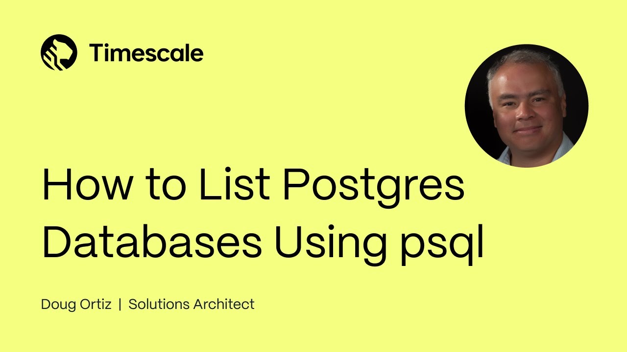 How to List Postgres Databases Using psql