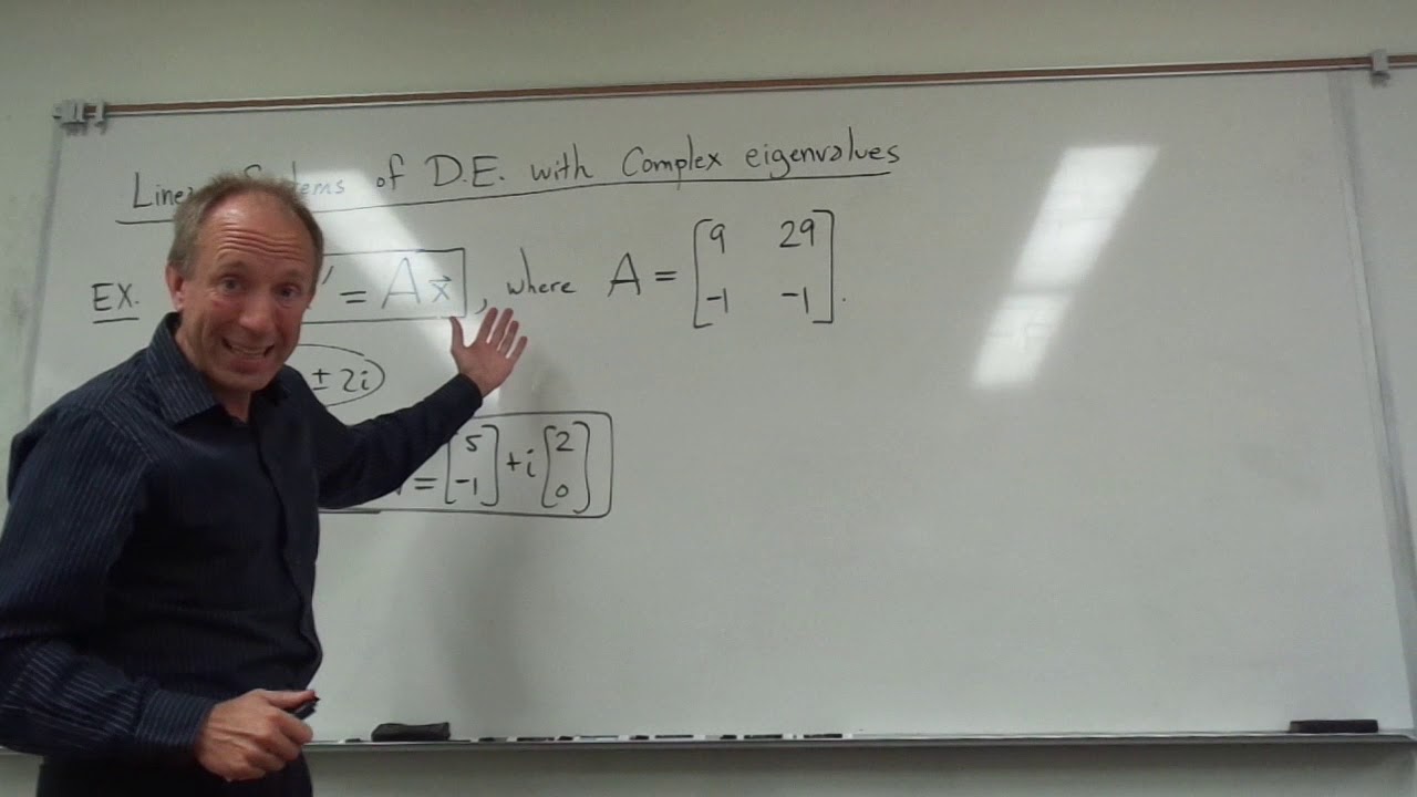 Linear Systems of DE with Complex Eigenvalues