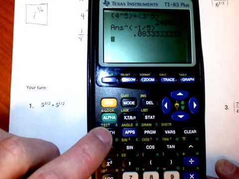 Lesson 6.4 Video 1 - Simplying Expressions with Rational Exponents