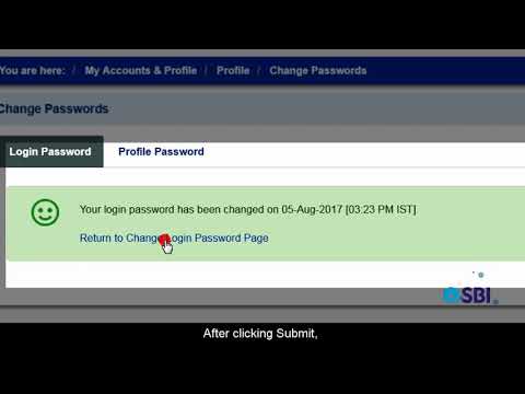 SBI RINB – How to Change Login or Profile Password on Online SBI