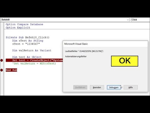 Solved: Excel vba Run-time error -2146232576 (80131700) Automation error