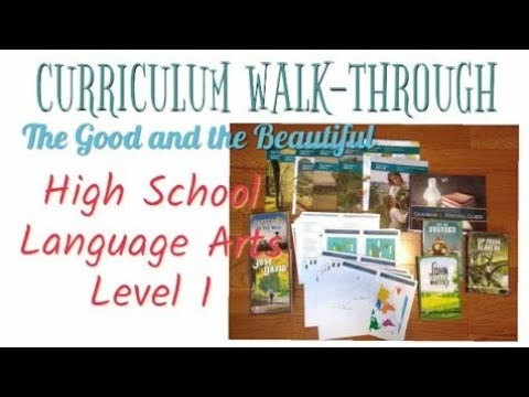 High School level 1 Language Arts from The Good and the Beautiful