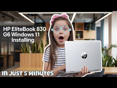 🔥 Install Windows 11 on HP EliteBook 830 G6 in JUST 5 Minutes! (Super Fast & Easy) 🚀