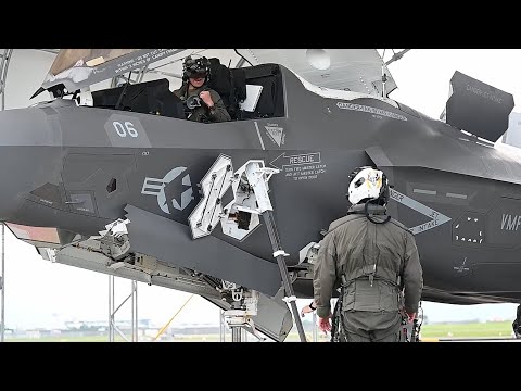 F-35B, B-2, F / A-18, MV-22, US Airborne, Aircraft carrier HMS Queen Elizabeth.