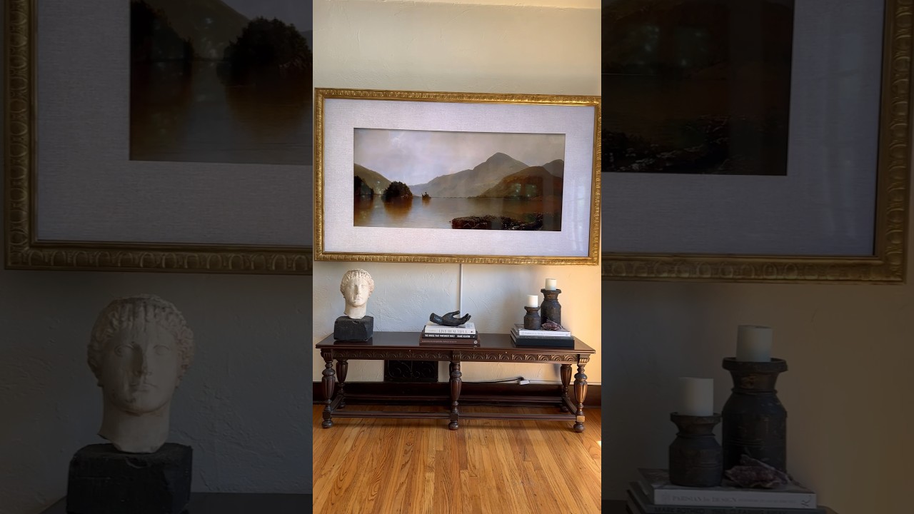 We made the $3000 Framed TV for $75!! #shorts