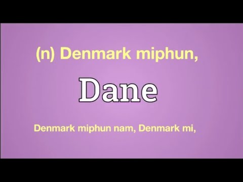 dane meaning in Ngawn