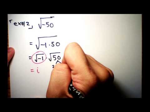 Algebra II - Imaginary Numbers (Definition and Simplifying)