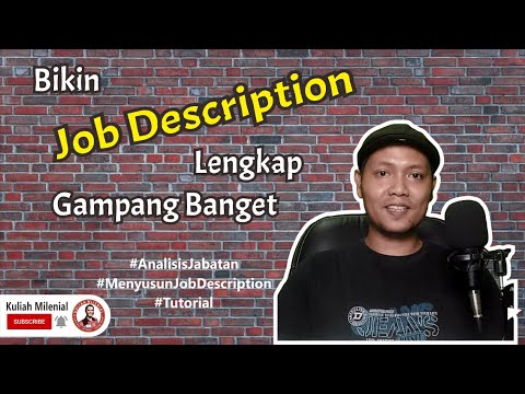 TUTORIAL MENYUSUN JOB DESCRIPTION (URAIAN JABATAN) | BEGINNER AJA BISA