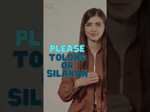 Please in Indonesia || Talk to me like a Native š®š© #language #learnindonesian #learnlanguagevideos