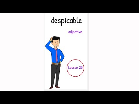 Word of the Day in English // Despicable // English Lesson 25 // #SHORTS