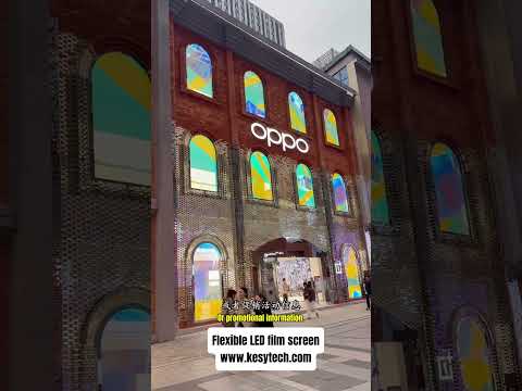 How does the #flexible #ledfilm #transparentledscreen reshape the consumer experience?