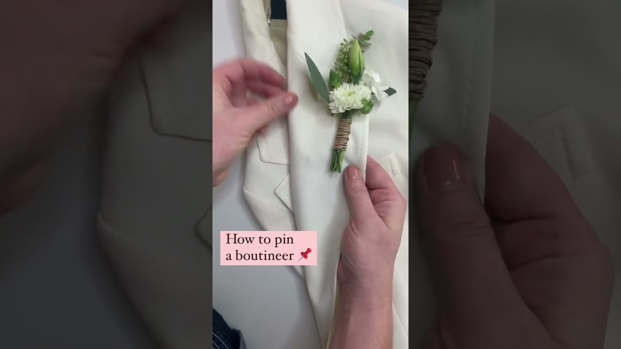 How To Pin A Boutonniere