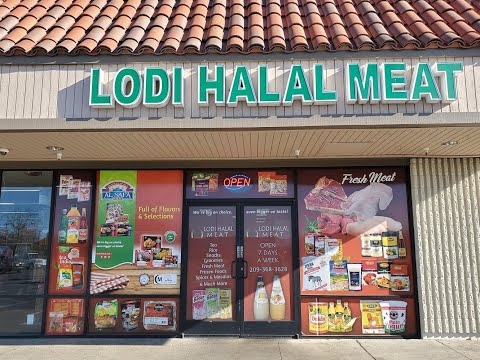 Lodi Halal Meat & Groceries Outlet, Lodi. California. USA