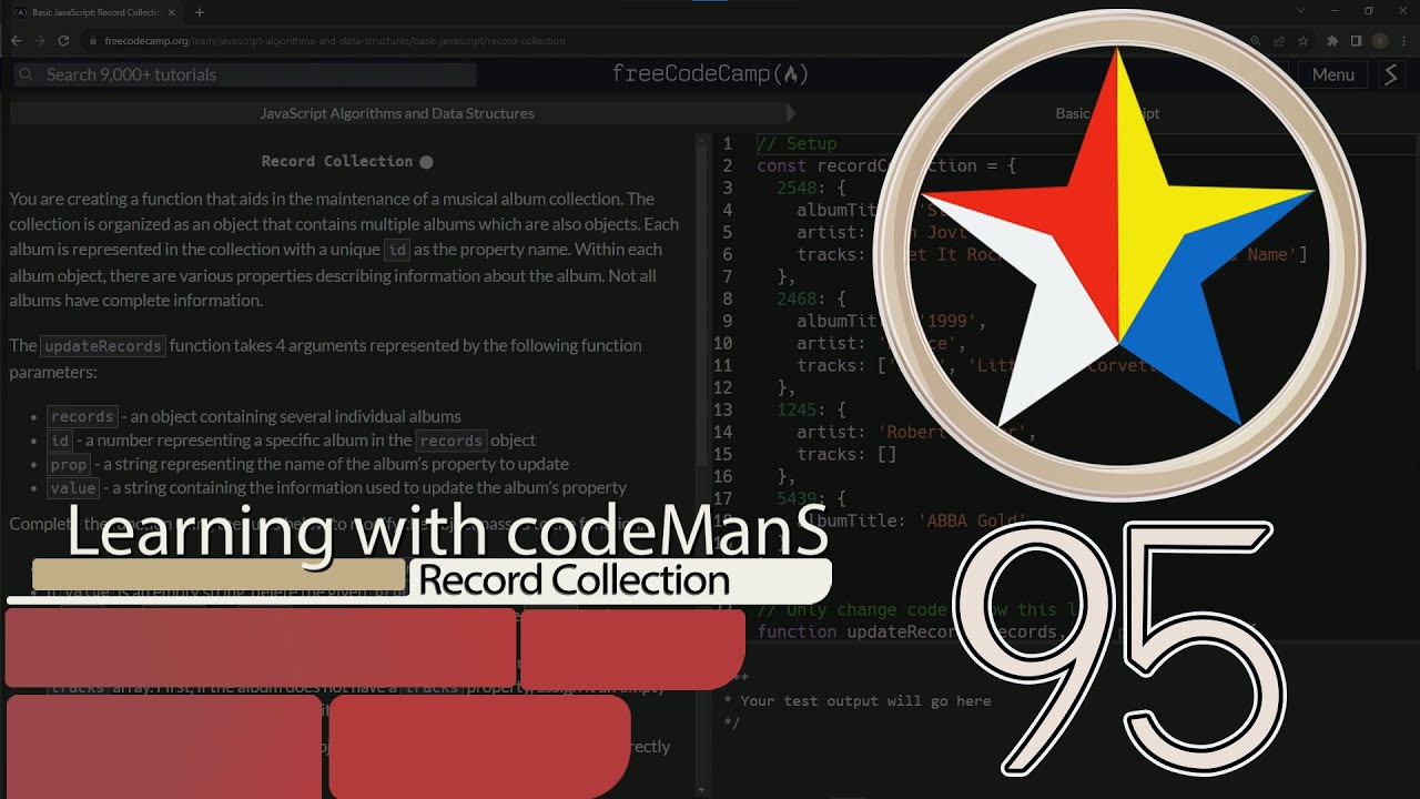 JavaScript Basic 95: Record Collection | FreeCodeCamp