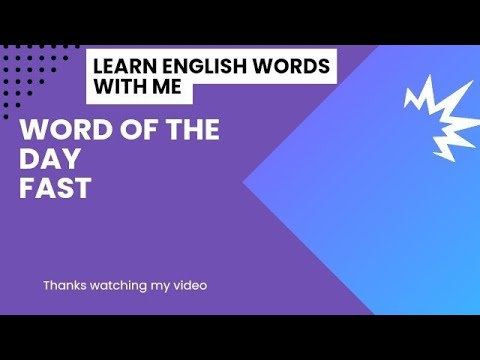 Fast Meaning in Urdu✍️ | Fast Meaning | English Words Meaning | Fast ka Urdu meaning.