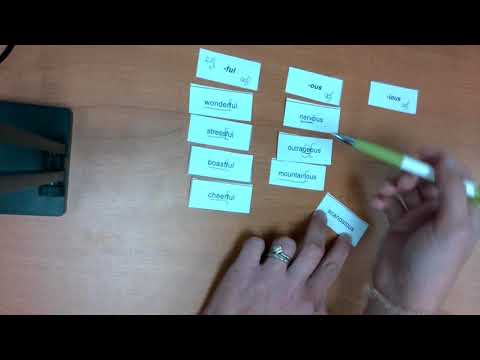 DR sort 12 adjective suffixes
