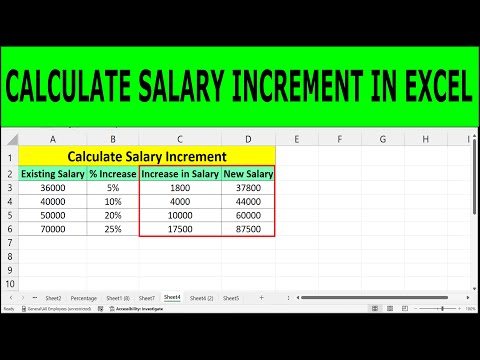 How to calculate salary increment in excel | Salary increase with grade or percentage in excel