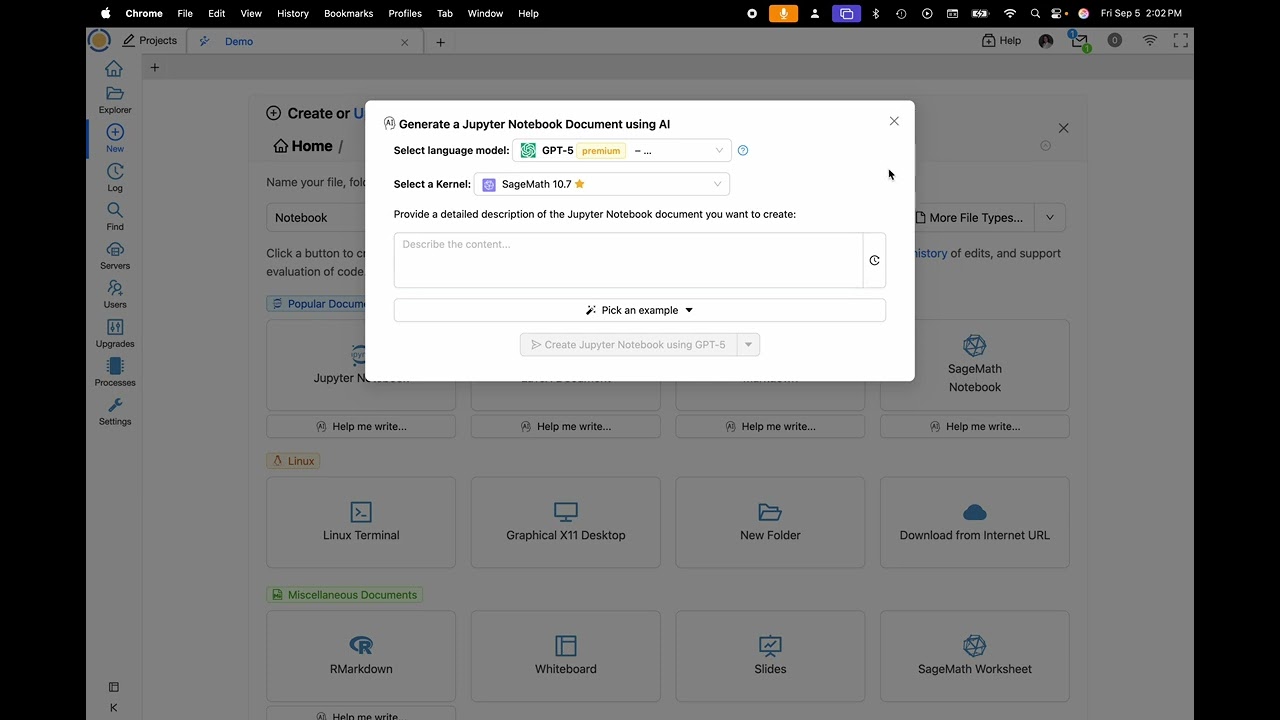 Getting Started With Jupyter Notebooks in CoCalc