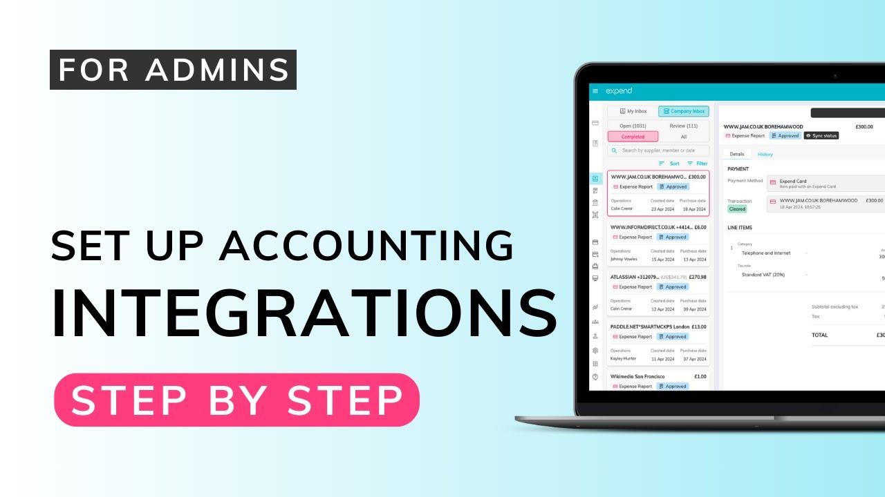 How to Set Up Accounting Integrations (Admins)