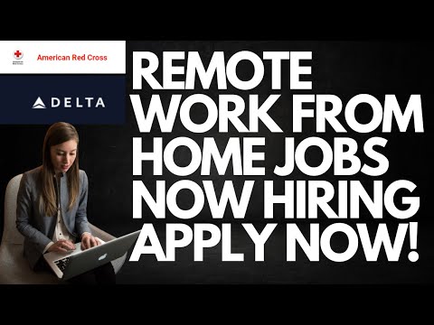 Remote Work From Home Jobs | American Red Cross | Delta Airlines | Apply NOW!