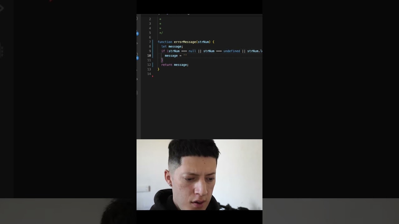 Error message for input field