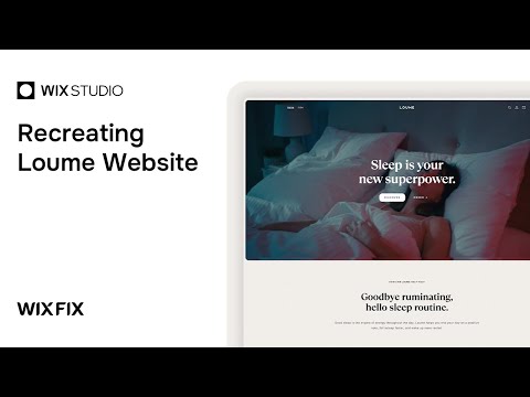 Recreating Loume Homepage in Wix Studio