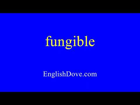 How to pronounce fungible in American English