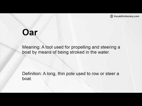 Oar Meaning