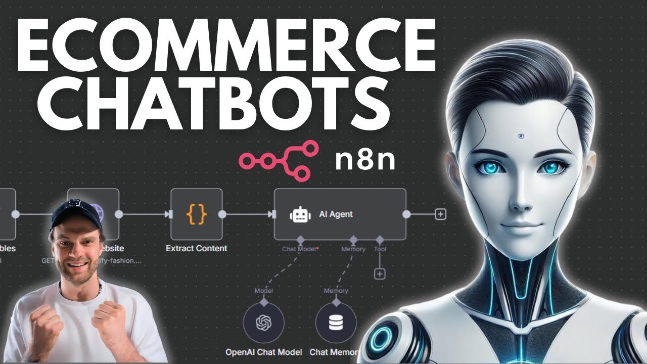 FREE AI Ecommerce Chatbot For Your Shopify Website In n8n AI Agent For Beginners (no code)