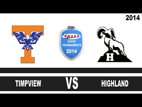 4A Boys Basketball: Timpview vs HighlandHigh School UHSAA 2014 State Tournament Round 1