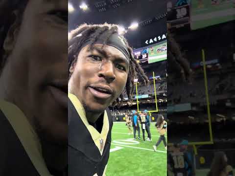 Jamaal Williams Postgame Win Reaction #saints #nfl #shorts