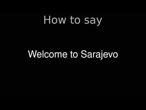 How to Pronounce correctly Welcome to Sarajevo (Movie)