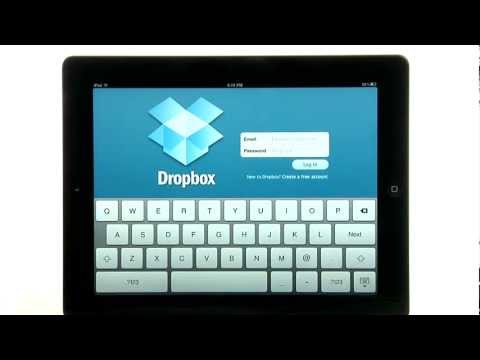 Dropbox App - iPad App Demo by iPhoneAppDemos.tv