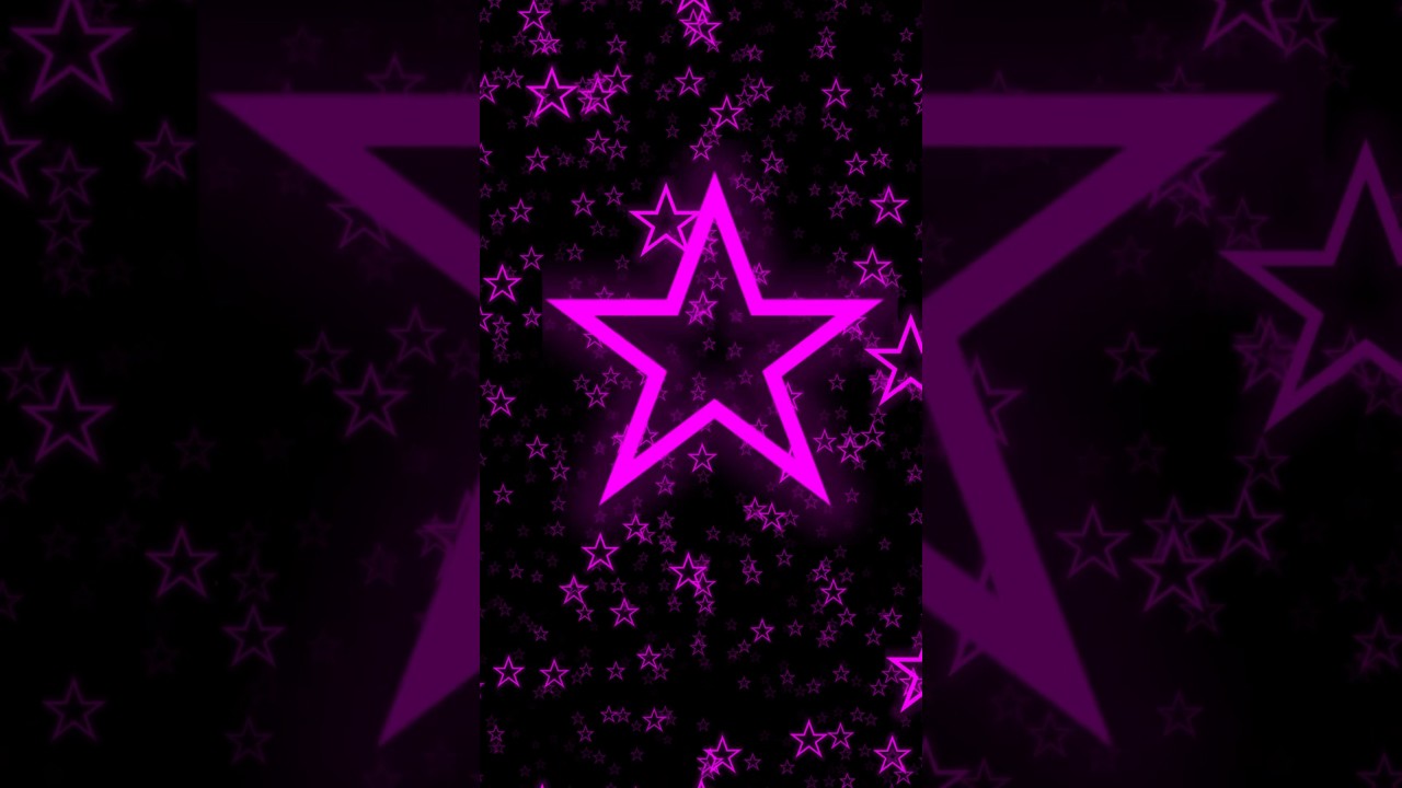 Free 4K Download 🔗 in Description ⭐️ Neon Pink Stars Motion Graphic Background Video for Edits
