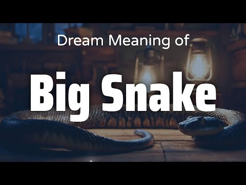 Big Snake Dream Meaning & Symbolism | Interpretation Psychology