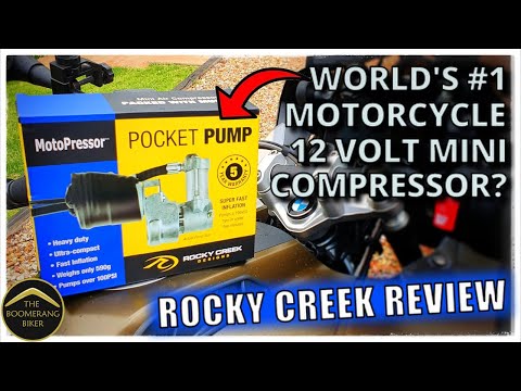Rocky Creek MotoPressor Pocket Pump Review. World's #1 12v Motorcycle Tire / Tyre Compressor?