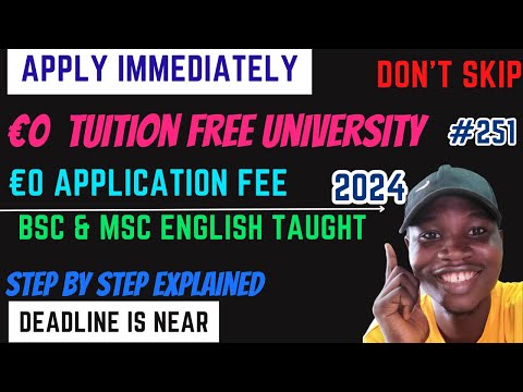 €0 Tuition Free University | No Application Fee |English Taught | Hamburg |Study In Europe For Free