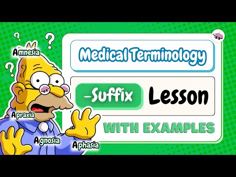 Suffix Made Easy: Medical and Nursing Terminology & Lingo