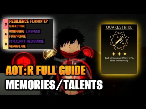 AOT Revolution Memories Full Guide (Tier List) | Attack On Titan Revolution Roblox