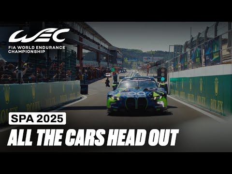 A Dream Sight: All The Cars Head Out on Track for FP1 🤩 | TotalEnergies 6 Hours of Spa | FIA WEC