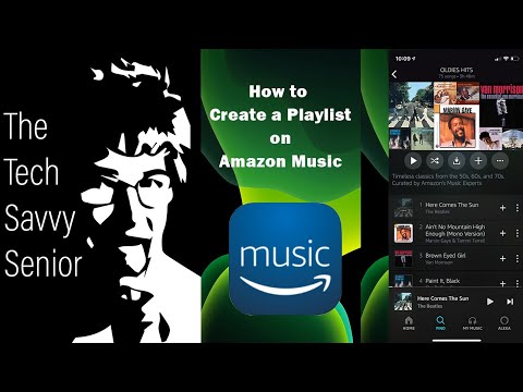 How to Create a Playlist on the Amazon Music app - Tech Savvy Senior iPhone Tutorial