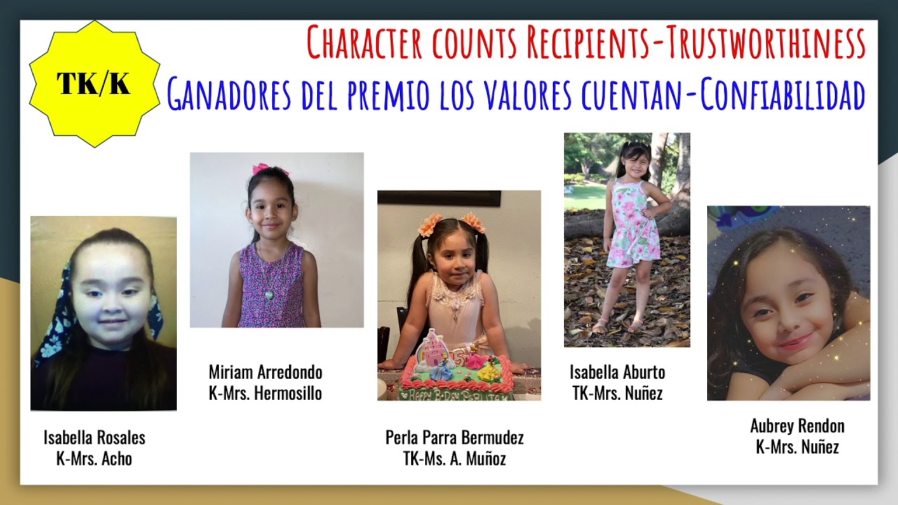 Principal's Showcase:Character Counts January 2021