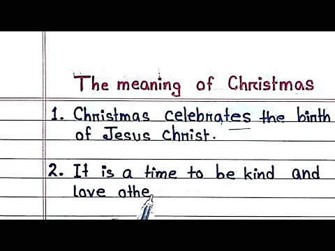 The meaning of Christmas || 10 lines on the meaning of Christmas essay in english #10linesessay