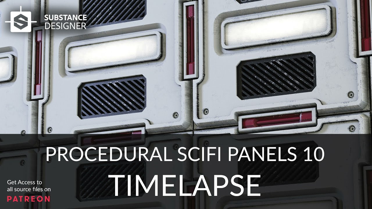 Substance Designer - Scifi Panels 10