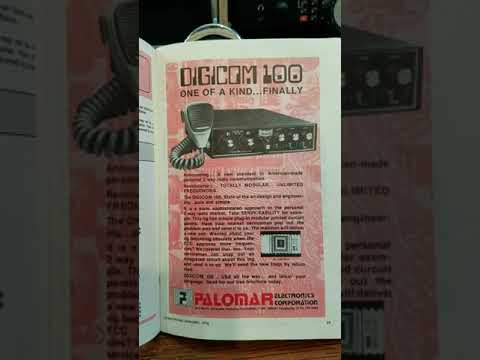 Palomar Digicom 100 CB Radio Vintage print ad 1976
