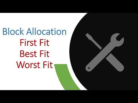 Block Allocation Strategies || First Fit, Best fit, and Worst Fit